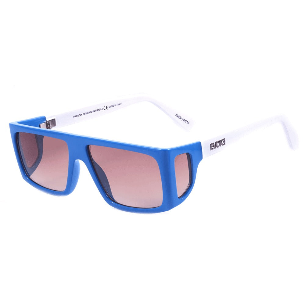Óculos de Sol Evoke B-Side DB10 BLUE WHITE SILVER BROWN GRADIENT TAM 5– Evoke Store