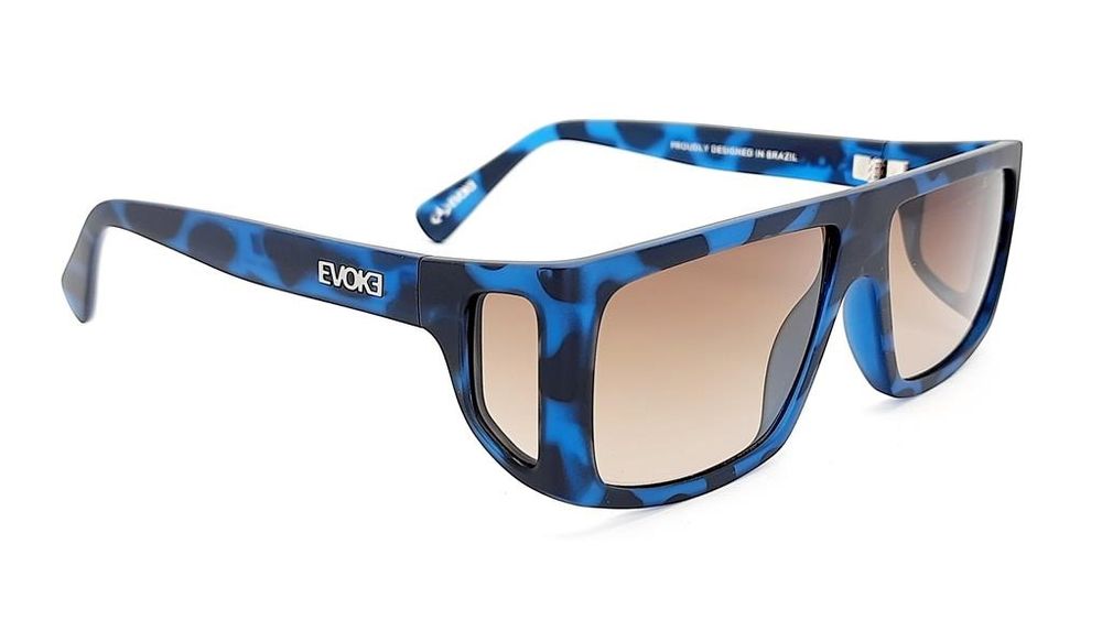 ÓCULOS DE SOL NEW B-SIDE BRD21 MATTE BLUE DEMI BROWN GRADIENT – Evoke Store